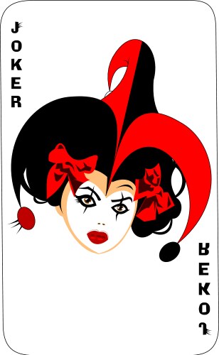 Joker playing card Royalty Free Vector Image - VectorStock