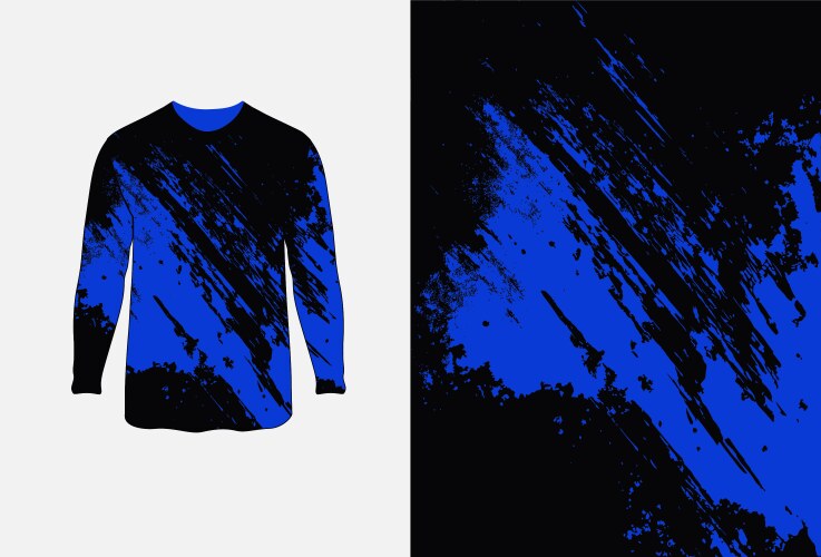 Long sleeve jersey grunge texture for extreme Vector Image