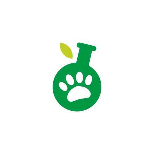 Pet paw clinic health logo icon Royalty Free Vector Image