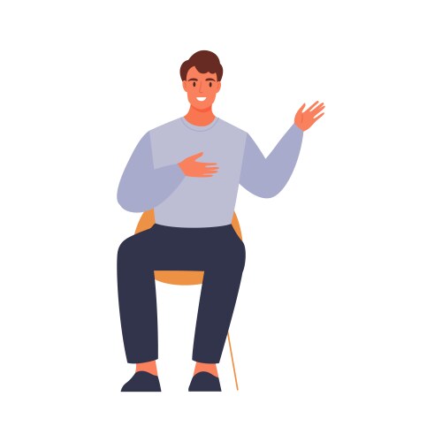 Man Sitting Side View Vector Images (over 680)