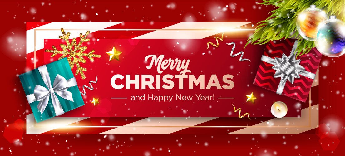 Christmas Background Horizontal Elegant Vector Images (over 2,800)