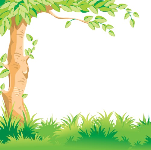 Wooden tree branch frame Royalty Free Vector Image