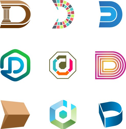 Letter D Colors Logo Vector Images (over 6,900)