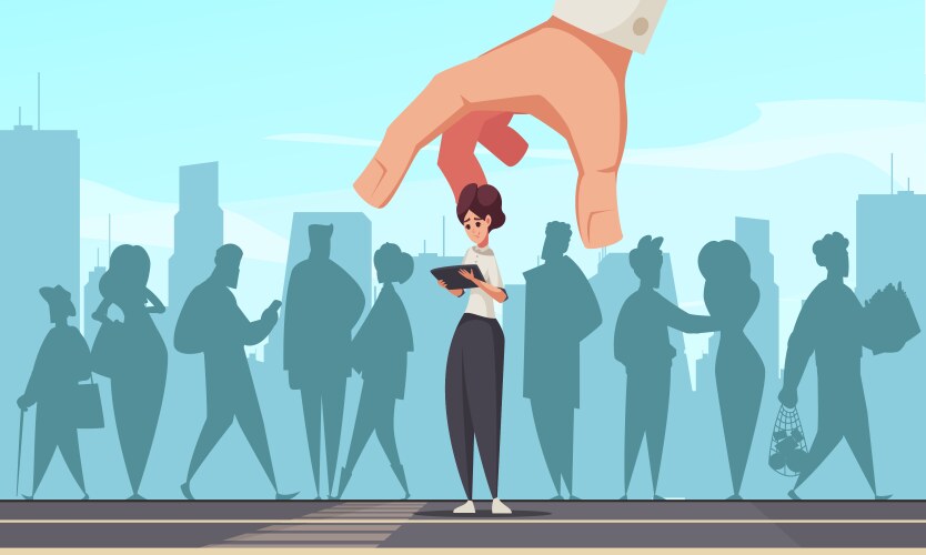 Manipulation cartoon Royalty Free Vector Image