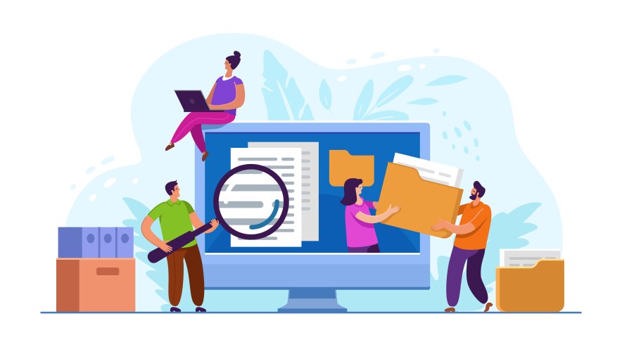 Information communication technology ict banner Vector Image