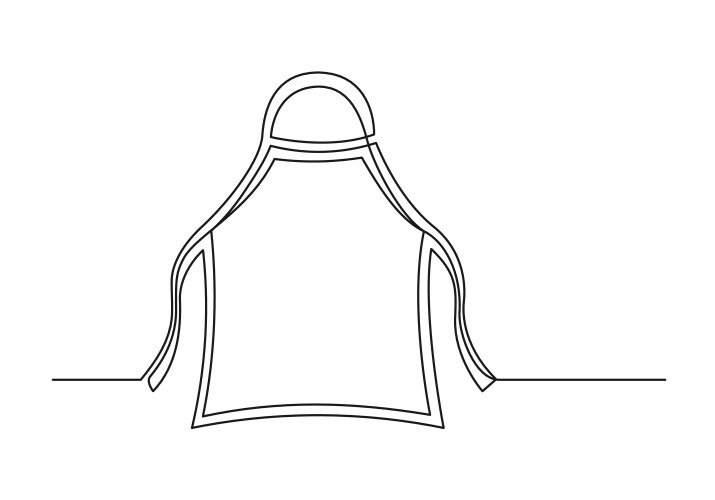 Fashion kitchen apron with hand drawn cats Vector Image