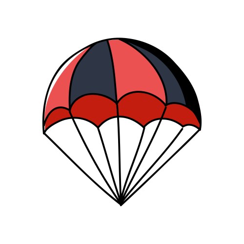 Parachute Black Vector Images (over 8,100)