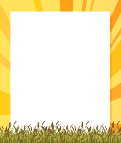 Horizontal rectangular frame empty template Vector Image