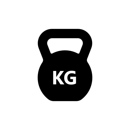 Realistic detailed 3d calibration weight Vector Image