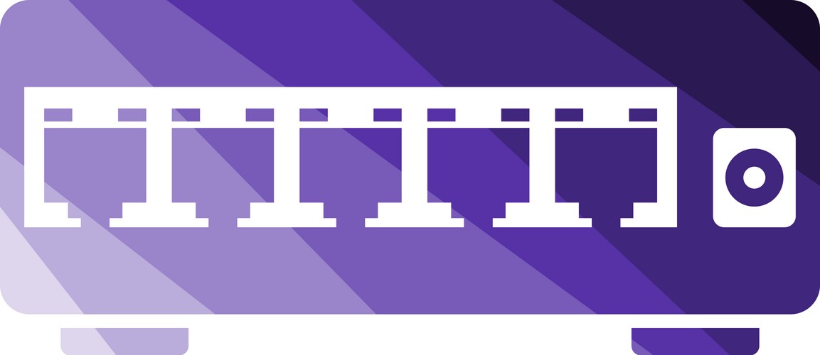 Ethernet switch icon Royalty Free Vector Image