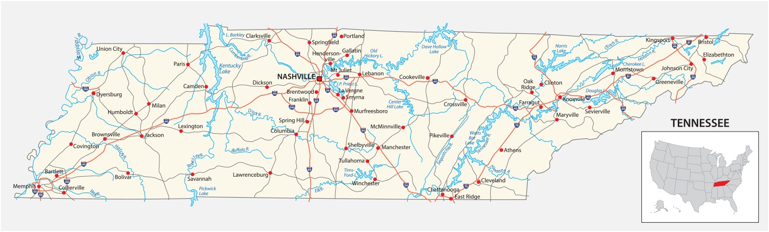 Us interstate highway map Royalty Free Vector Image