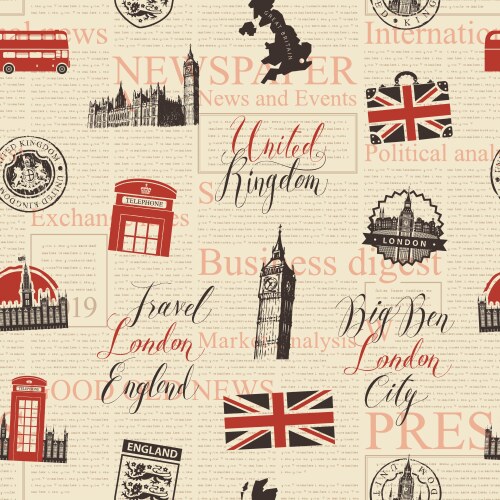 Seamless background on the theme of travel Vector Image