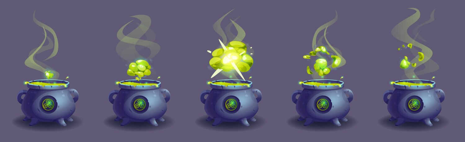 Animation Explosion Sprite Vector Images (over 660)