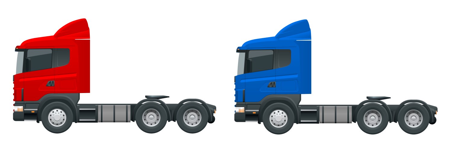 Truck tractor or semi-trailer combination Vector Image