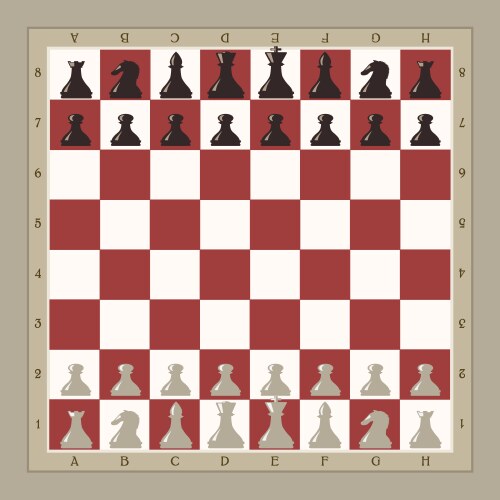 Chess Board with Pieces Vector Images (over 10,000)