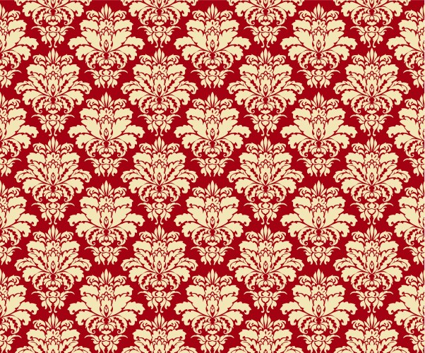 Floral wallpaper pattern Royalty Free Vector Image