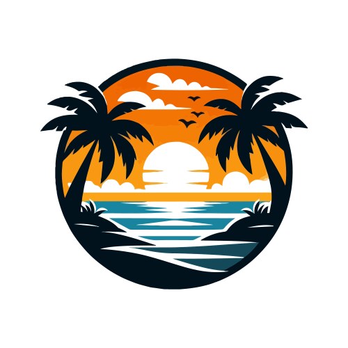 Sunset image Royalty Free Vector Image - VectorStock