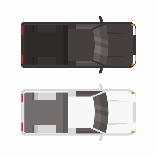 Pickup Truck Top View Vector Images (over 410)
