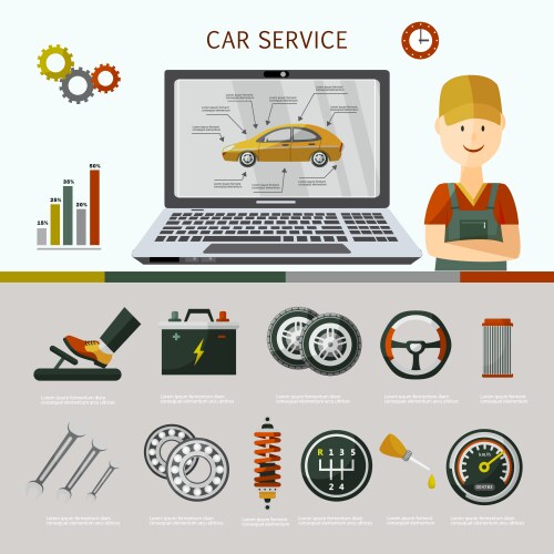 Car infographic Royalty Free Vector Image - VectorStock