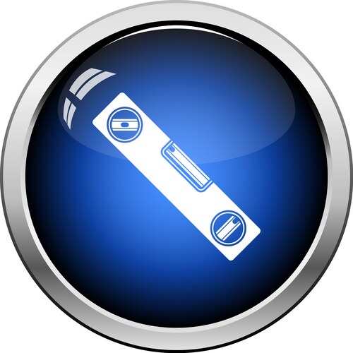 Icon of construction level Royalty Free Vector Image