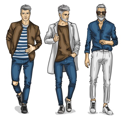 Man model Royalty Free Vector Image - VectorStock