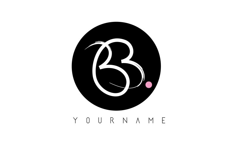 Cursive B Logo King B Stock Vector Images Alamy