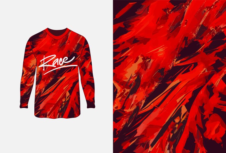 Long sleeve jersey grunge texture for extreme Vector Image