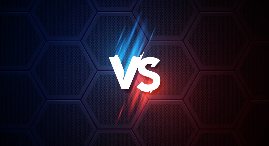 Versus screen vs fight background for battle Vector Image