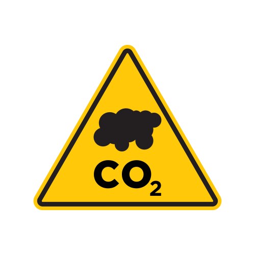 Co2 gas carbon dioxide icon linear logo mark Vector Image
