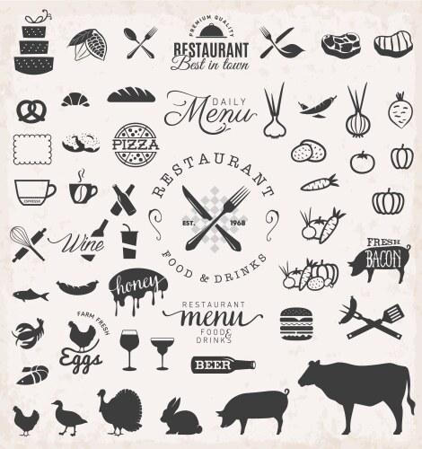 Vintage design elements Royalty Free Vector Image