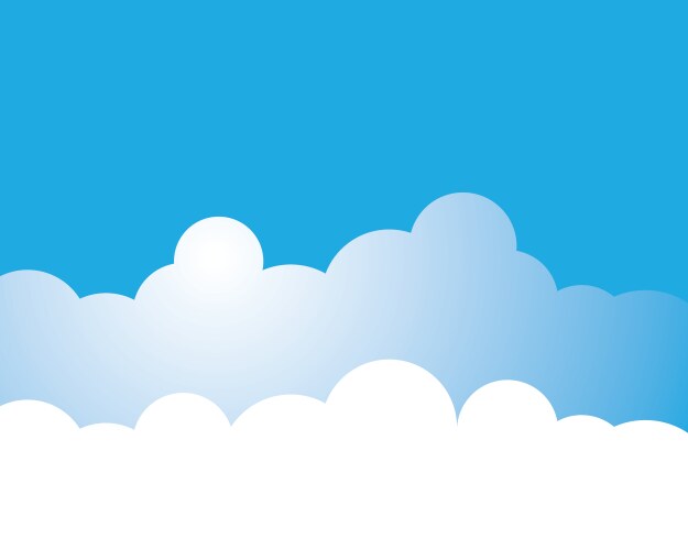 Blue clouds Royalty Free Vector Image - VectorStock