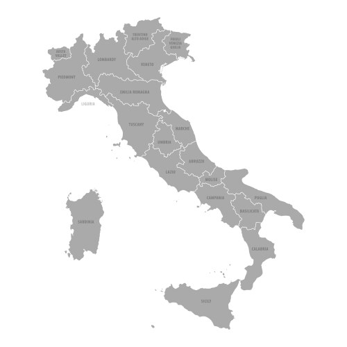 Italy Map Outline Royalty Free Vector Image - VectorStock