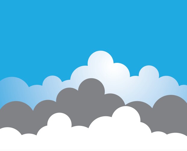 Blue clouds Royalty Free Vector Image - VectorStock