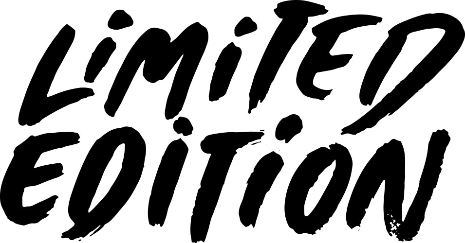 Limited edition modern lettering design Royalty Free Vector