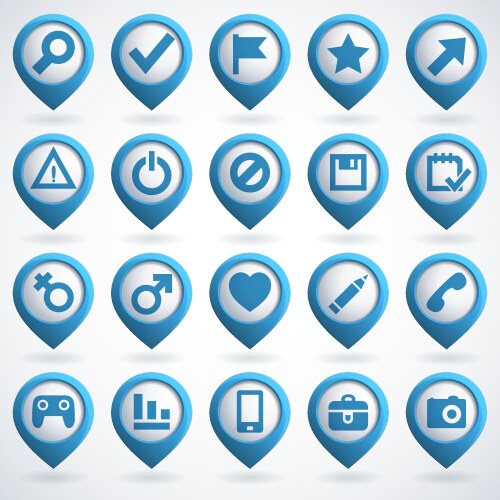 Pointer web icons Royalty Free Vector Image - VectorStock