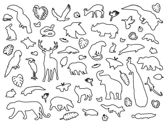 Alligator Outline Vector Images (over 2,300)