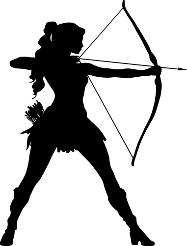 Woman Archer Silhouette Vector Images (over 430)