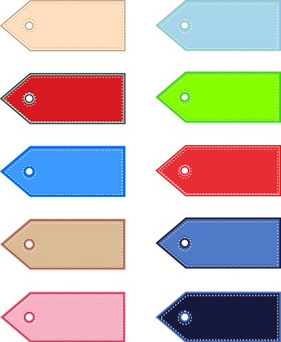 Scrapbook card with price tag and stopwatch Vector Image