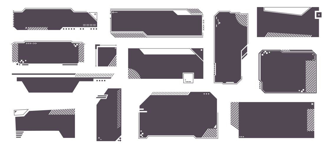 Futuristic Text Box Vector Images (over 3,700)