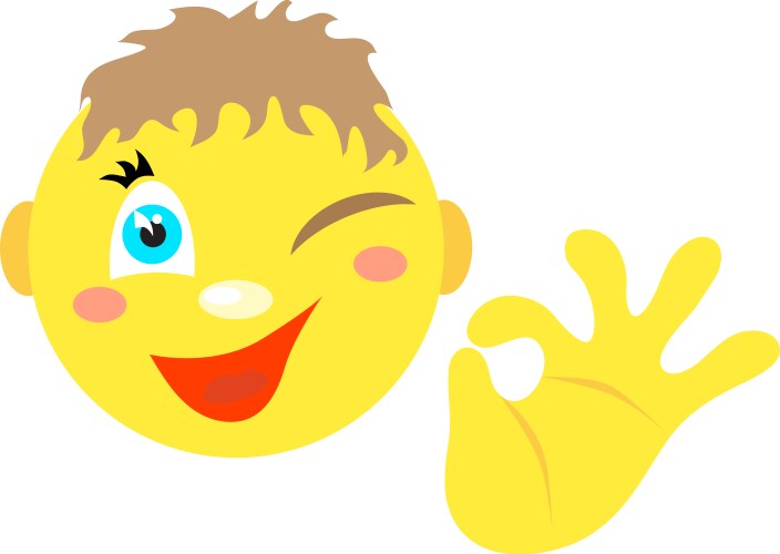 Okay Smiley Face Vector Images (89)