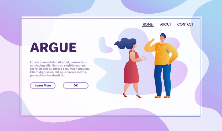 Business people quarrel angry office team Vector Image