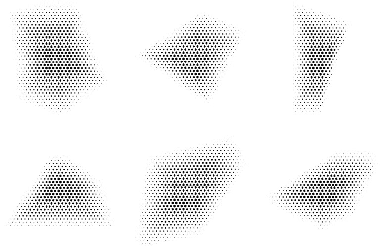 Halftone star pattern reprographic technique Vector Image