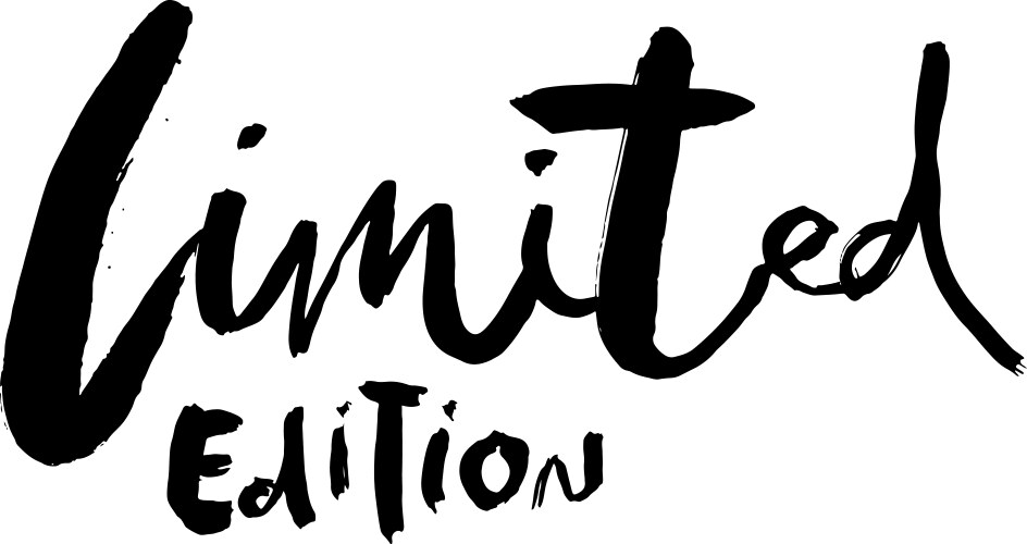 Limited edition modern lettering design Royalty Free Vector