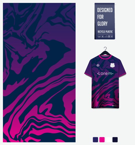Soccer jersey pattern design abstract Royalty Free Vector