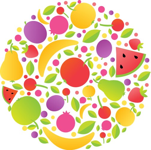 Healthy food organic fruit at wooden table Vector Image