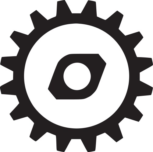 Gear logo icon Royalty Free Vector Image - VectorStock