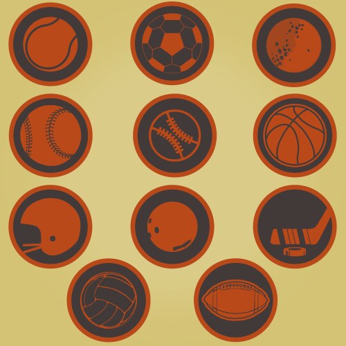 Sport badges Royalty Free Vector Image - VectorStock