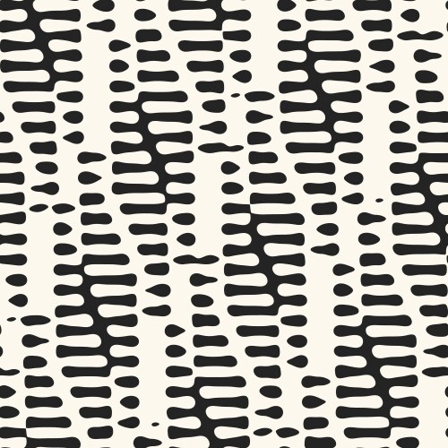 Monochrome irregularly dashed and striped pattern Vector Image