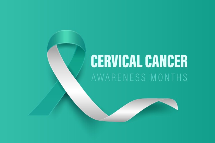 Cervical cancer icon logo Royalty Free Vector Image