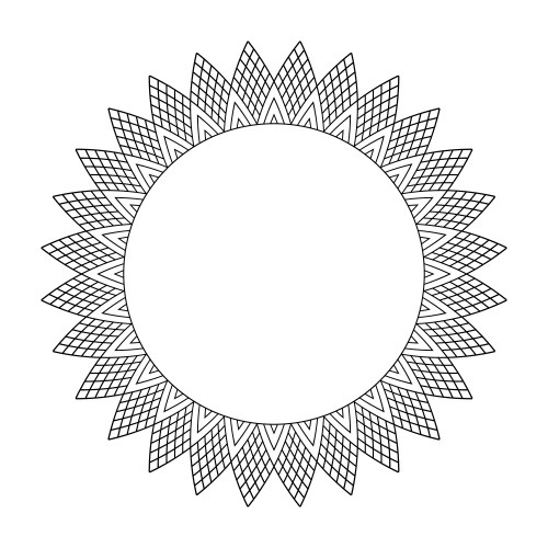 Radial pattern Royalty Free Vector Image - VectorStock